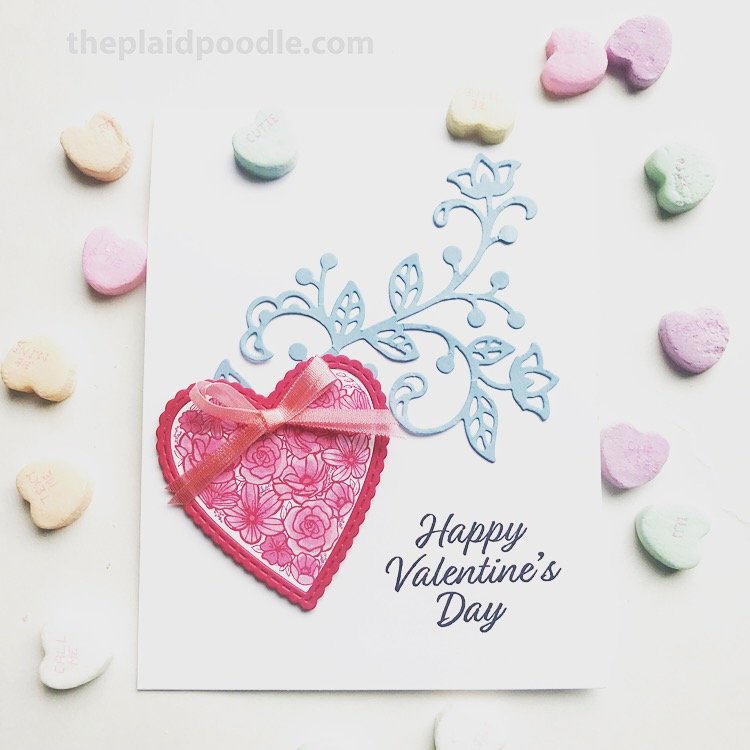 Meant to Be Valentine Card | The Plaid Poodle Papercrafting Company