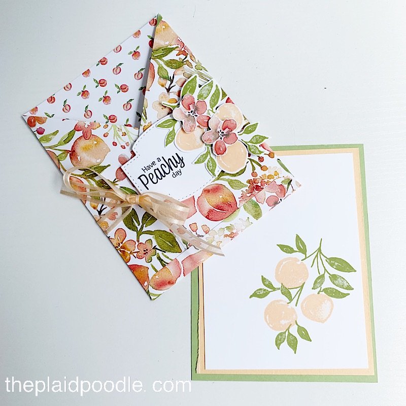 Make a Sweet as a Peach Pocket Card