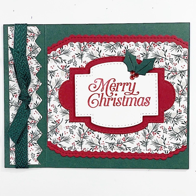 Book Binding Fun-Fold Christmas Card | The Plaid Poodle Papercrafting ...