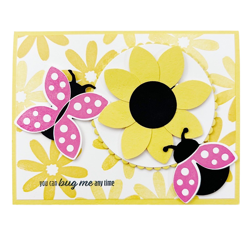 Punch Art Cards using Hello Ladybug Bundle