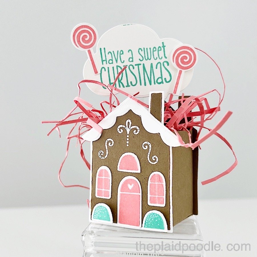 Make a Sweet Gingerbread House Treat Holder