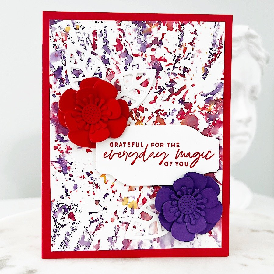 Learn How to Make a Tie-Dye Card Background | The Plaid Poodle ...