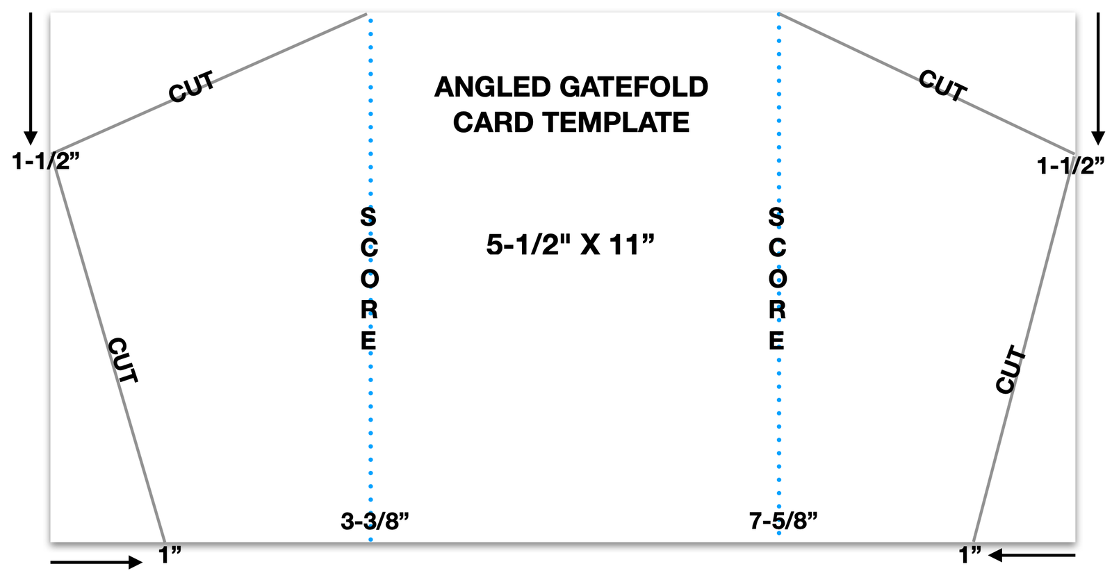 Make an Angled Gatefold Card | The Plaid Poodle Papercrafting Company